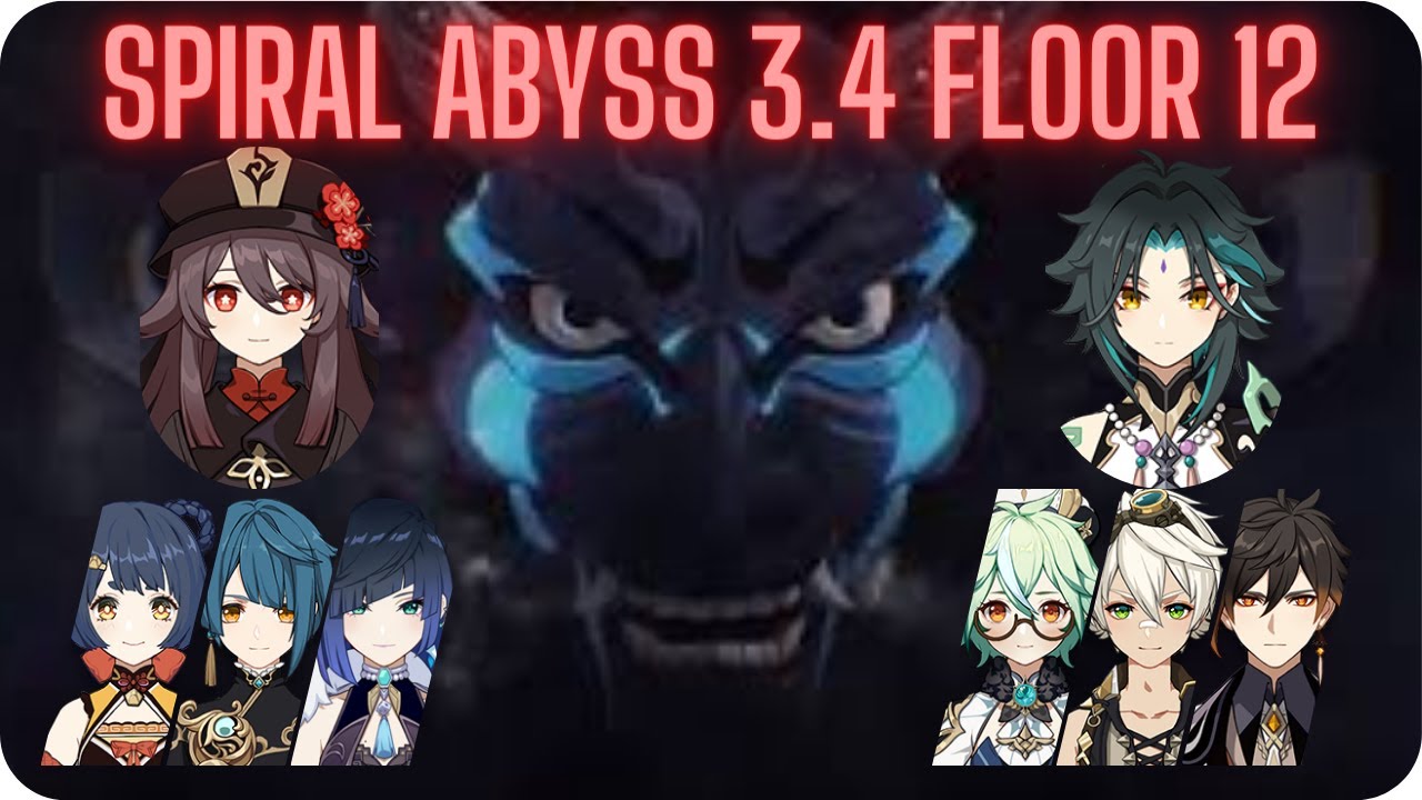 Spiral Abyss 3.4 | Hu Tao 2x Pyro 2x Hydro & Xiao Calamity Queller ...