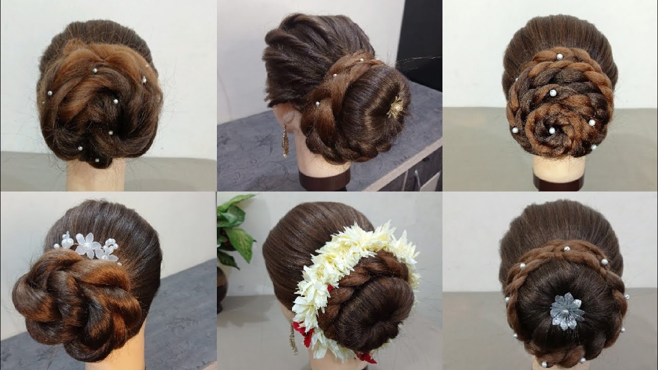 6 Different and Easy Hairstyles | New Hairstyle | Simple Hairstyle ...