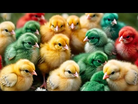 CHICKEN LOVELY CHICKS (🐤🐥🐤) sweet colourful lovely chicken chicks for ...