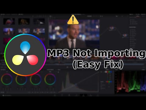 DaVinci Resolve MP3 Not Importing (Easy Fix)