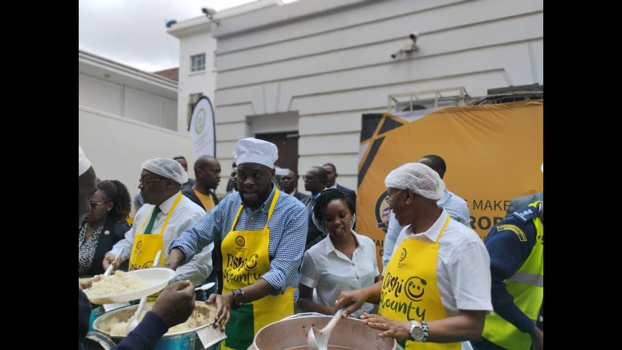Governor Sakaja unveils Dishi na County Kitchens at Baba Dogo Primary ...