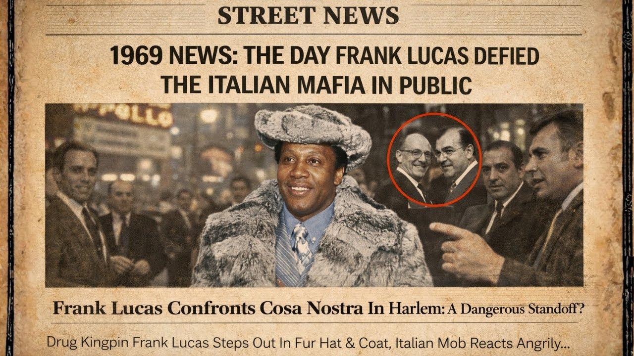 1969 News: The Day Frank Lucas Defied the Italian Mafia in Public - YouTube