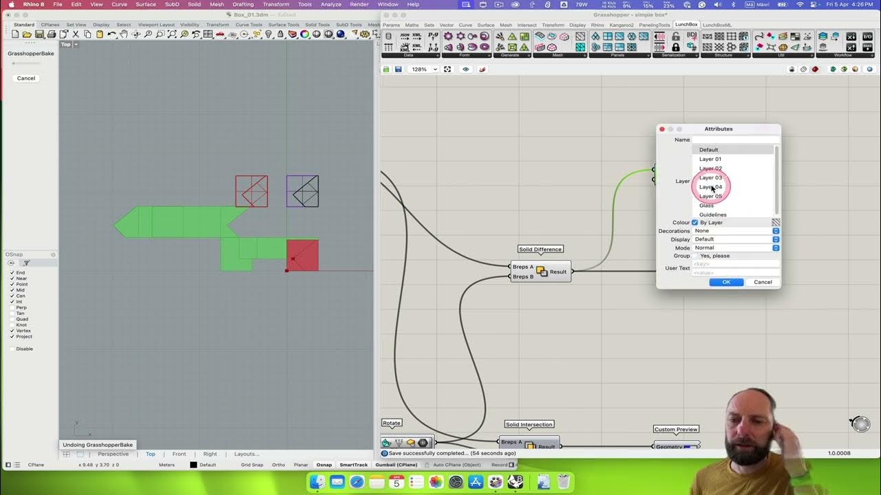 Rollout to create development with LunchBox plugin for Grasshopper in Rhino 3D - YouTube