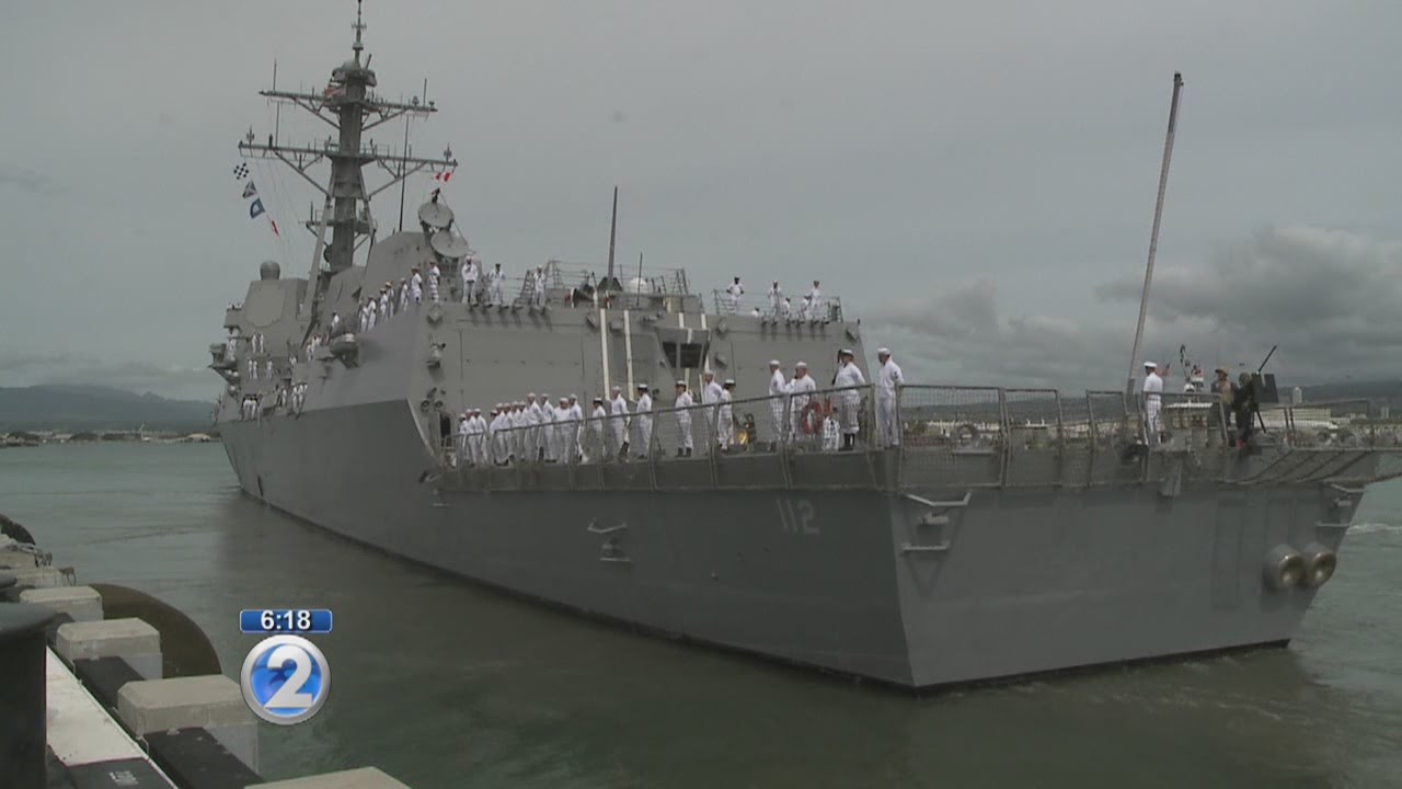 USS Michael Murphy departs on first deployment to Western Pacific - YouTube