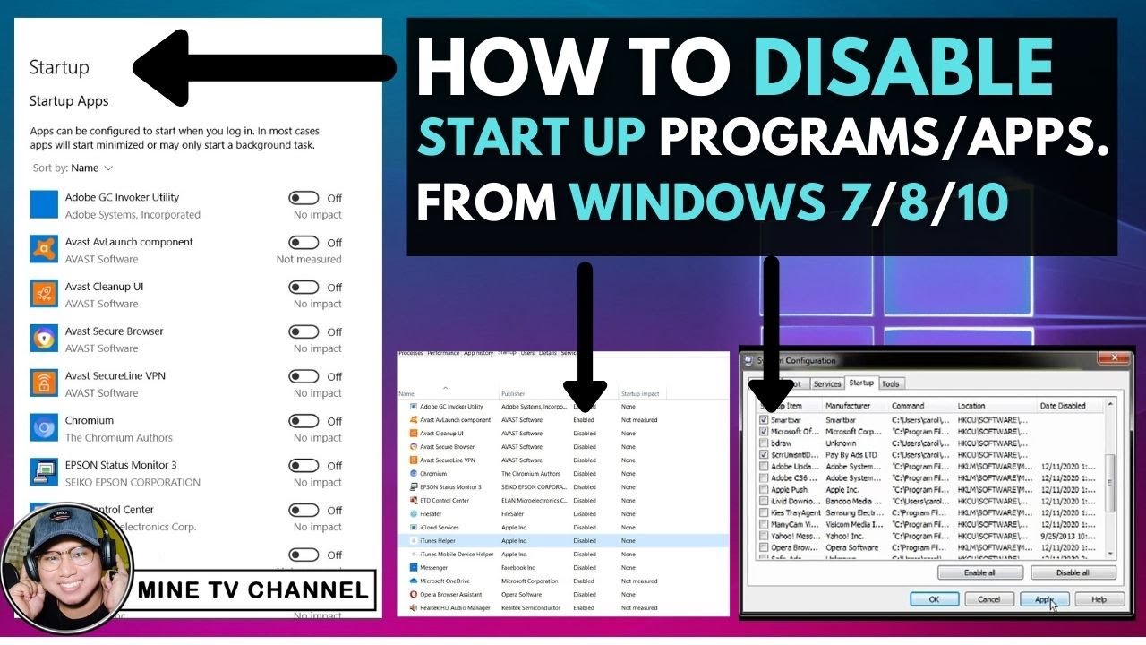 PAANO E DISABLE ANG MGA UNWANTED START UP PROGRAMS/APPS. SA INYONG ...