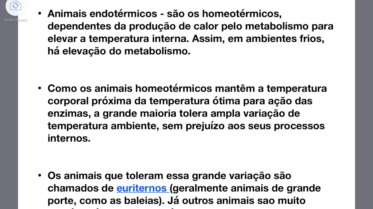 Pecilotermia e Homeotermia - 2001 - YouTube
