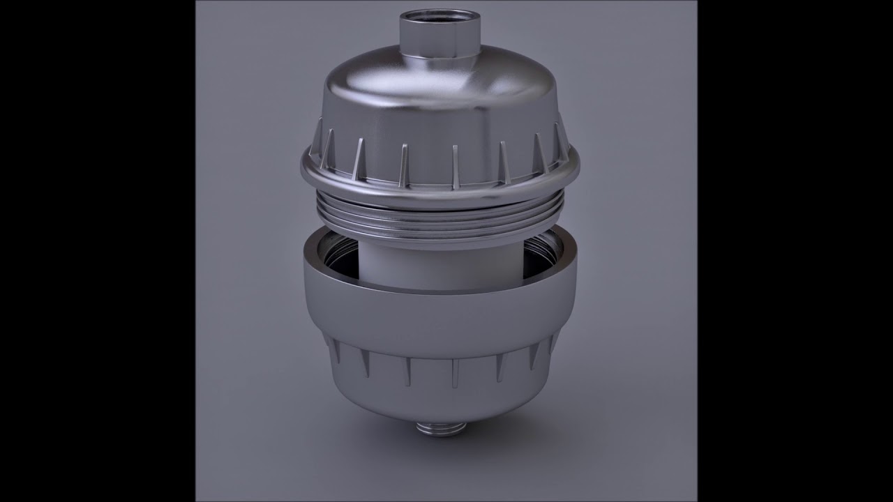 Water filter 3d animation - YouTube