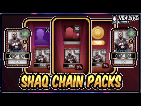 SHAQ CHAIN BLOCKBUSTER PACK OPENING! | NBA Live Mobile 20 S4 103 OVR ...