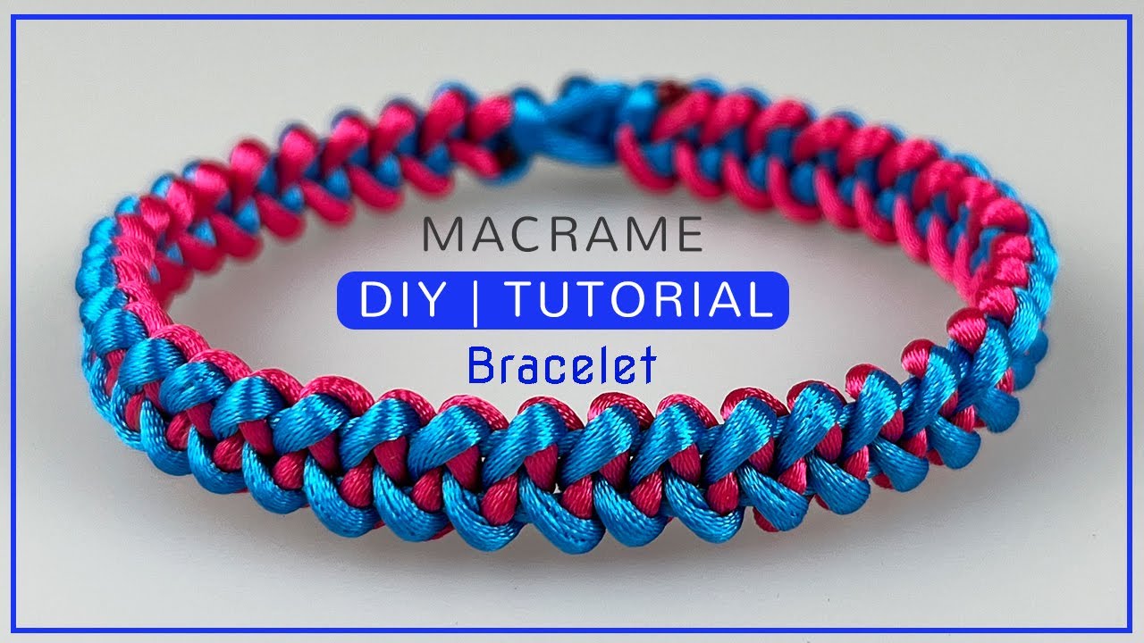 Easy macrame bracelet for beginners | Simple macrame bracelet tutorial ...
