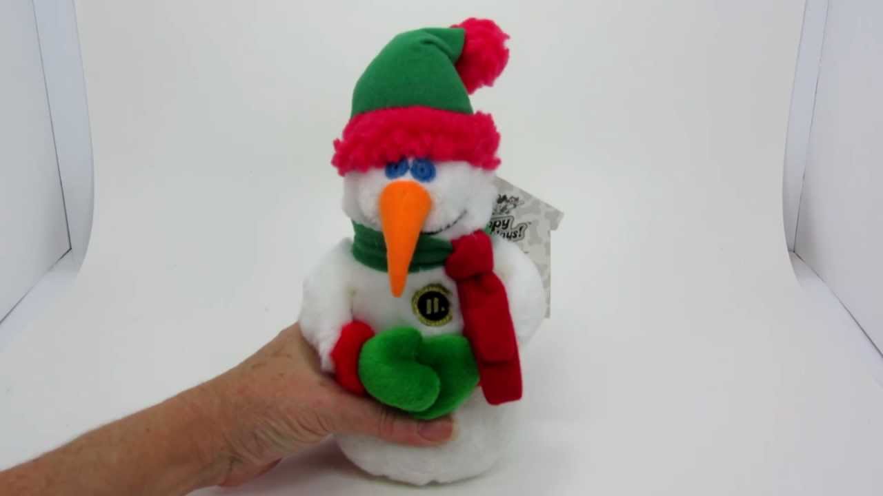 Multipet Talking Snowman dog toy - YouTube