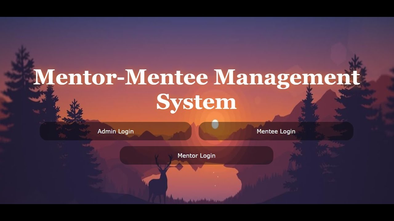Mentor-Mentee Management System | Think Tech Competition - YouTube