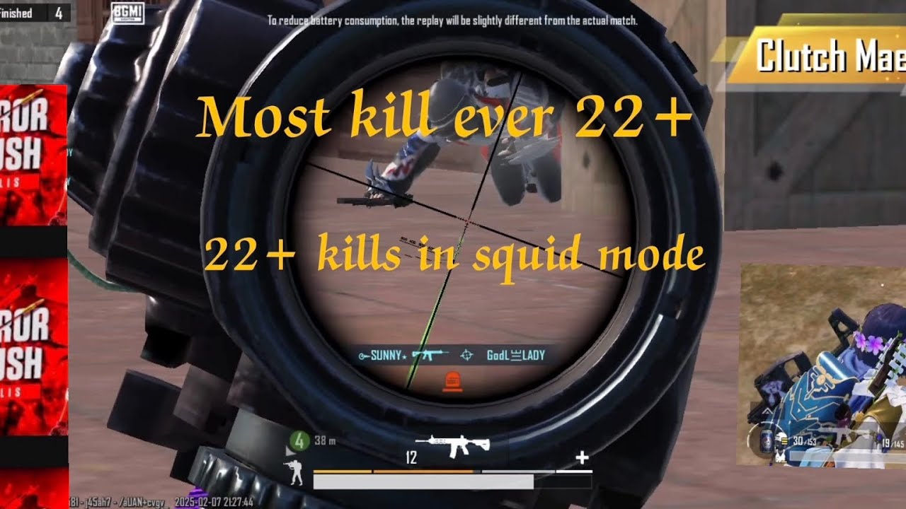 My friend kill 22+ enemy in squid mode || Bgmi highest kill 22+ kill ...