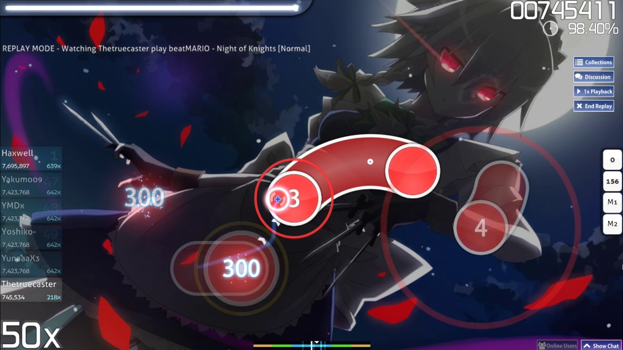 Osu! เพลง Night of Nights Flowering Remix ระดับ Normal Holy ...