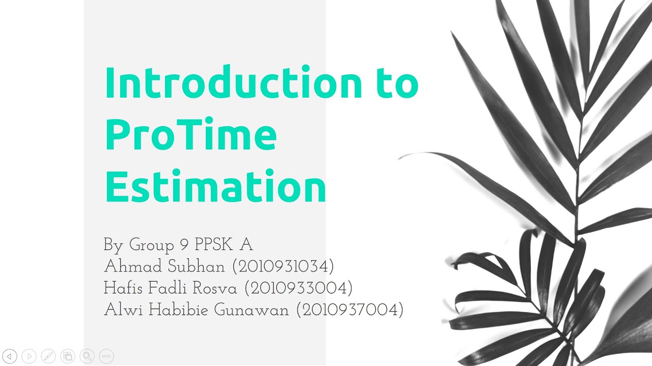 Tutorial ProTime Estimation_A_9 - YouTube
