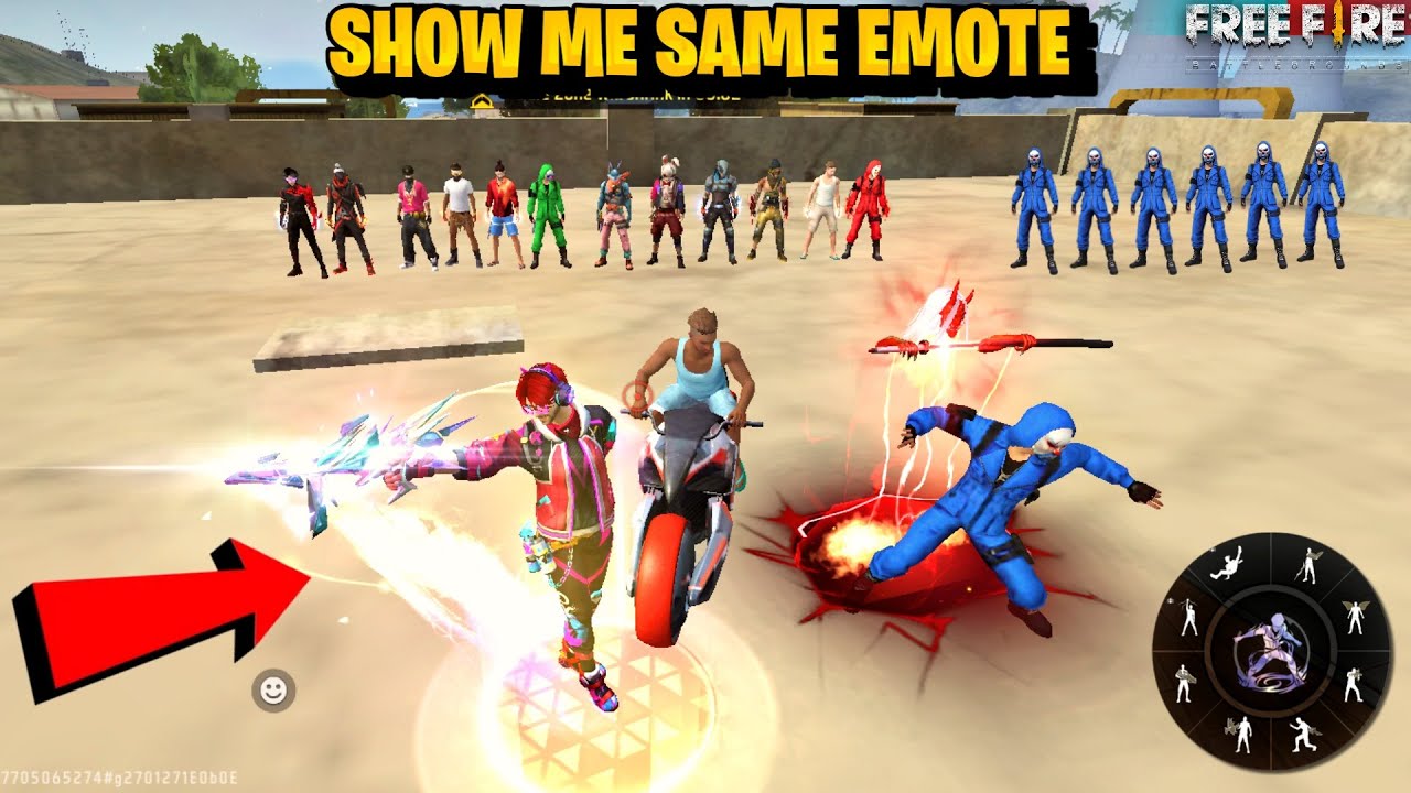 Free Fire Show Me Same Emote Challenge On Factory Roof in Free fire - Emote Fight On Factory ...