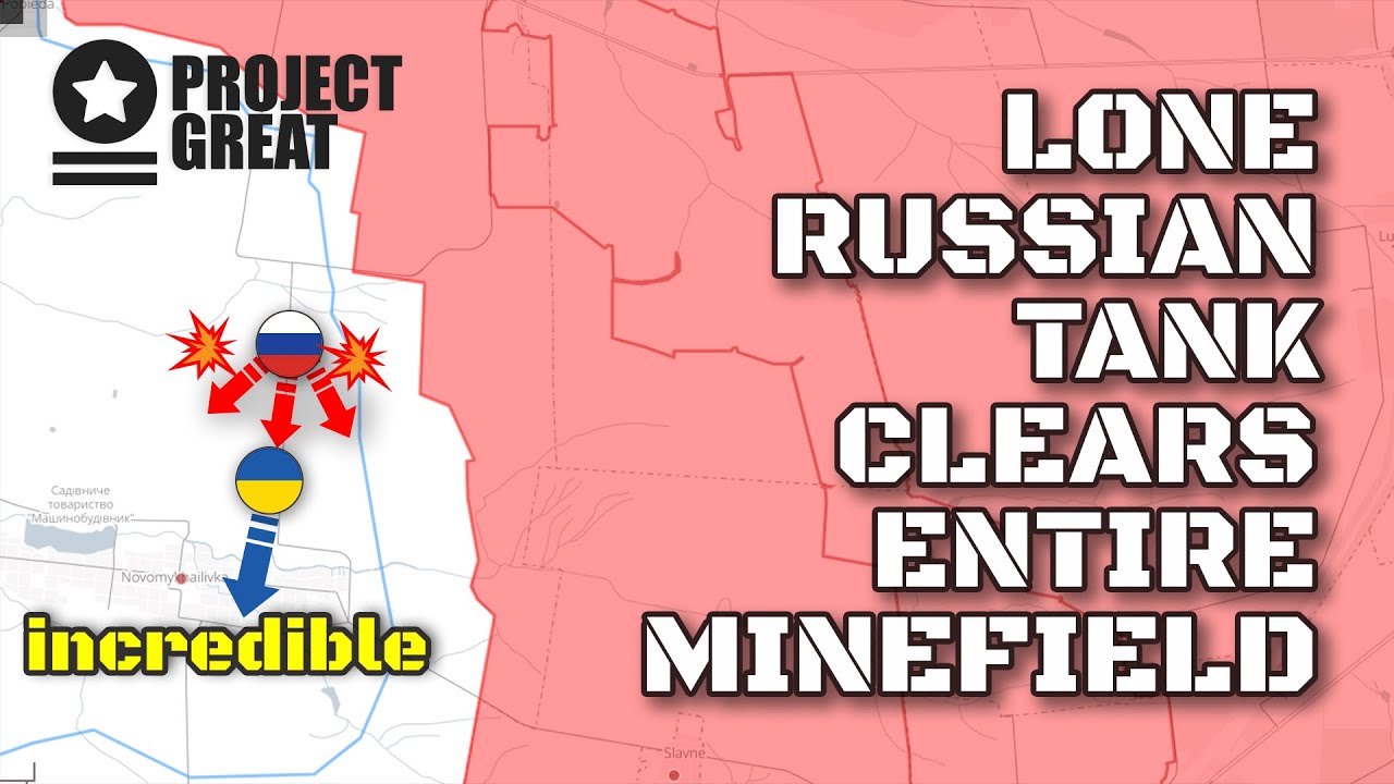 Incredible. Lone Russian Tank Clears Entire Minefield Under Constant ...