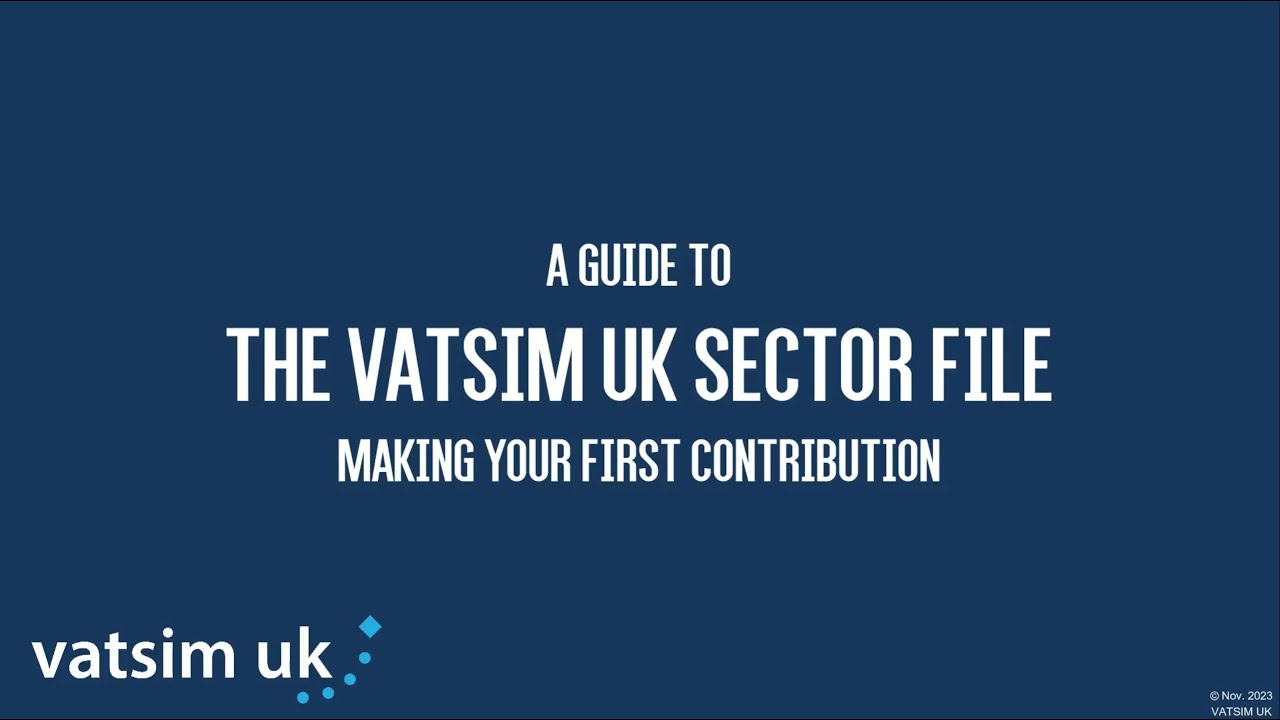 VATSIM UK Sector File Contribution Tutorial - YouTube