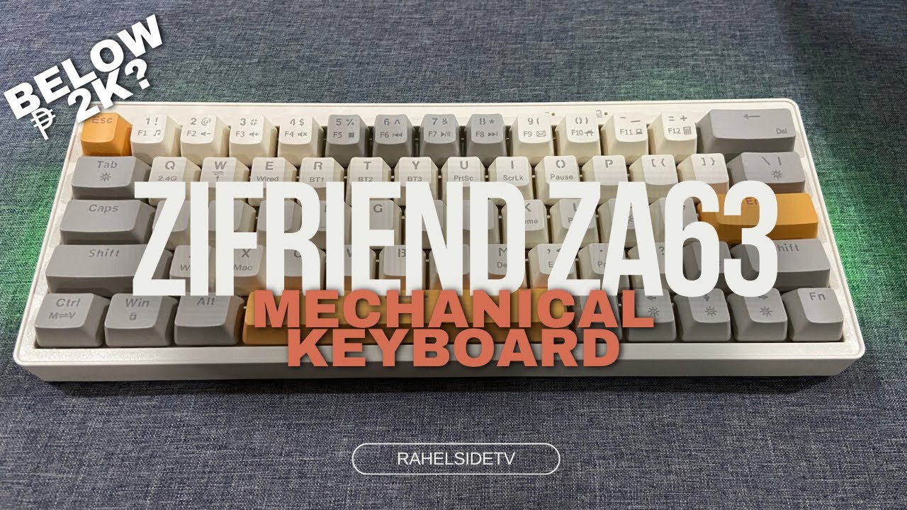 Below ₱ 2,000 Zifriend ZA63 Mechanical Keyboard - YouTube