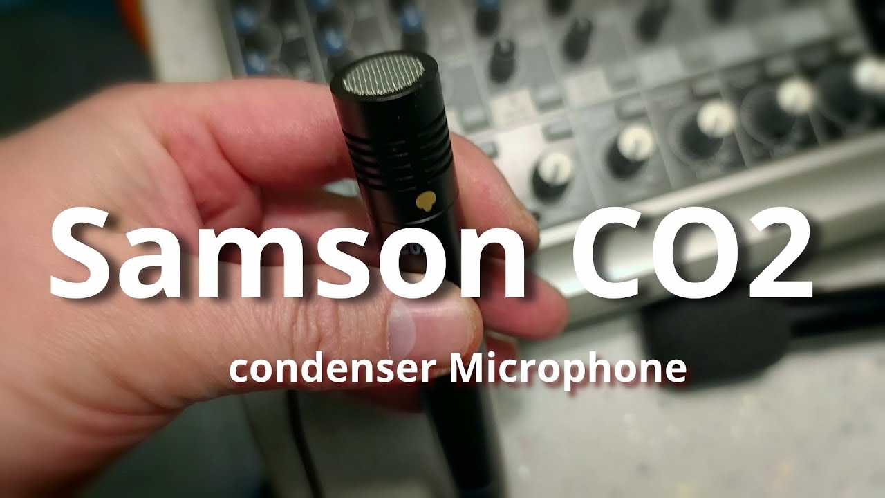 микрофоны Samson CO2 конденсаторные, инструментальные, вокальные. - YouTube