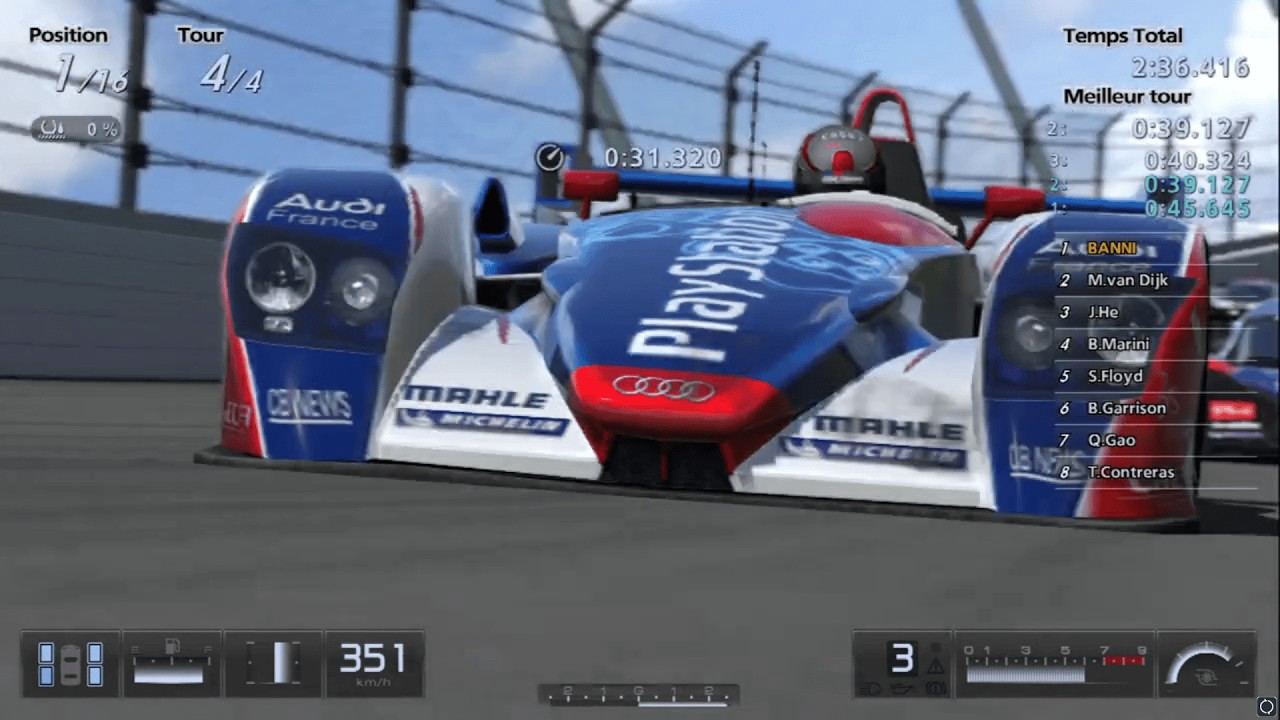 Gran Turismo 5 - Audi R8 (Audi PlayStation Team ORECA) '05 (HYBRiD) PS3 ...