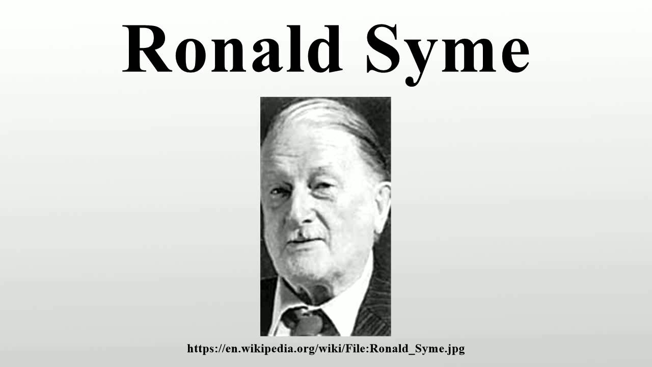 Ronald Syme - YouTube