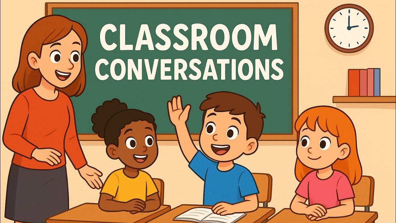 Classroom Conversations in English | Learn with WonderABC Kids - YouTube