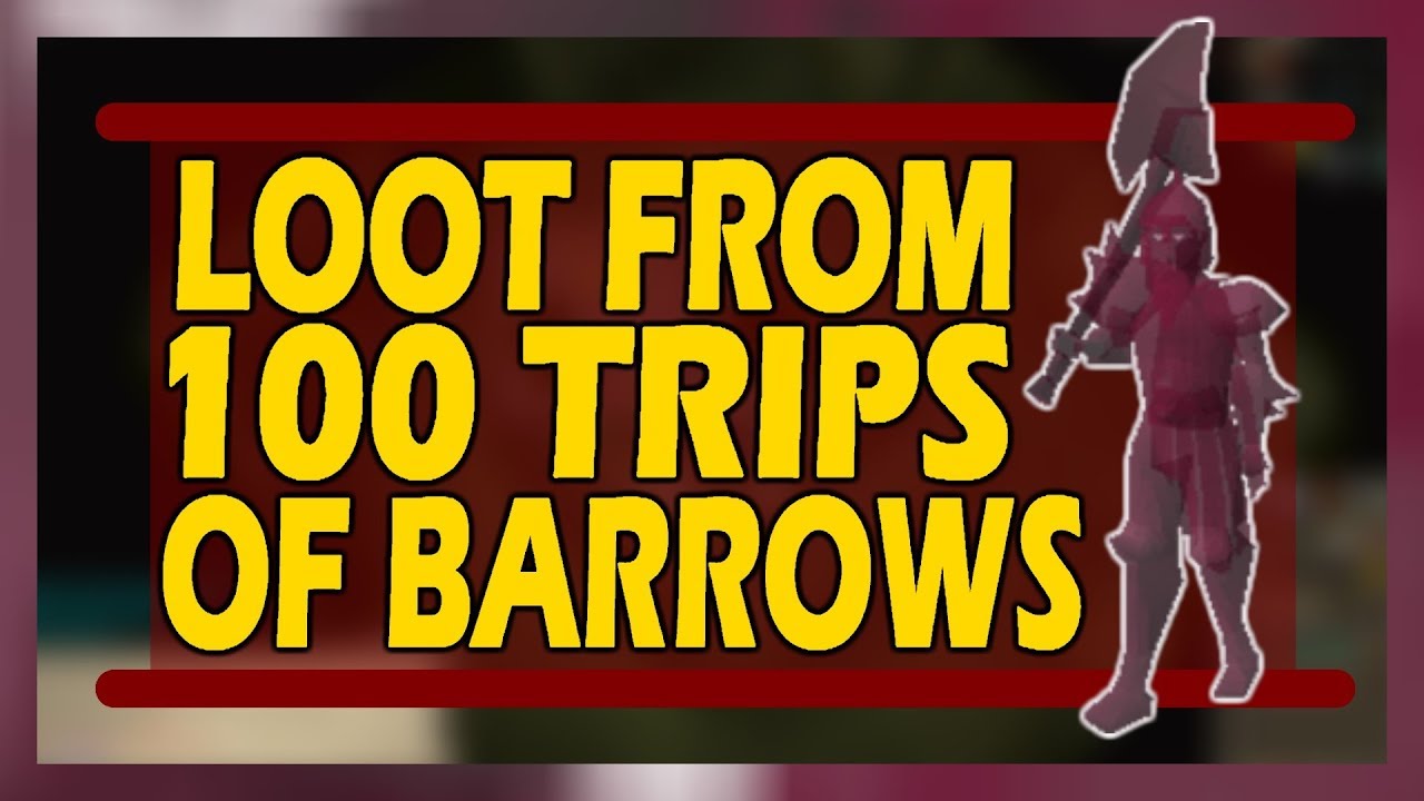 [OSRS] LOOT From 100 Barrows Chests | Mid Level Account - YouTube