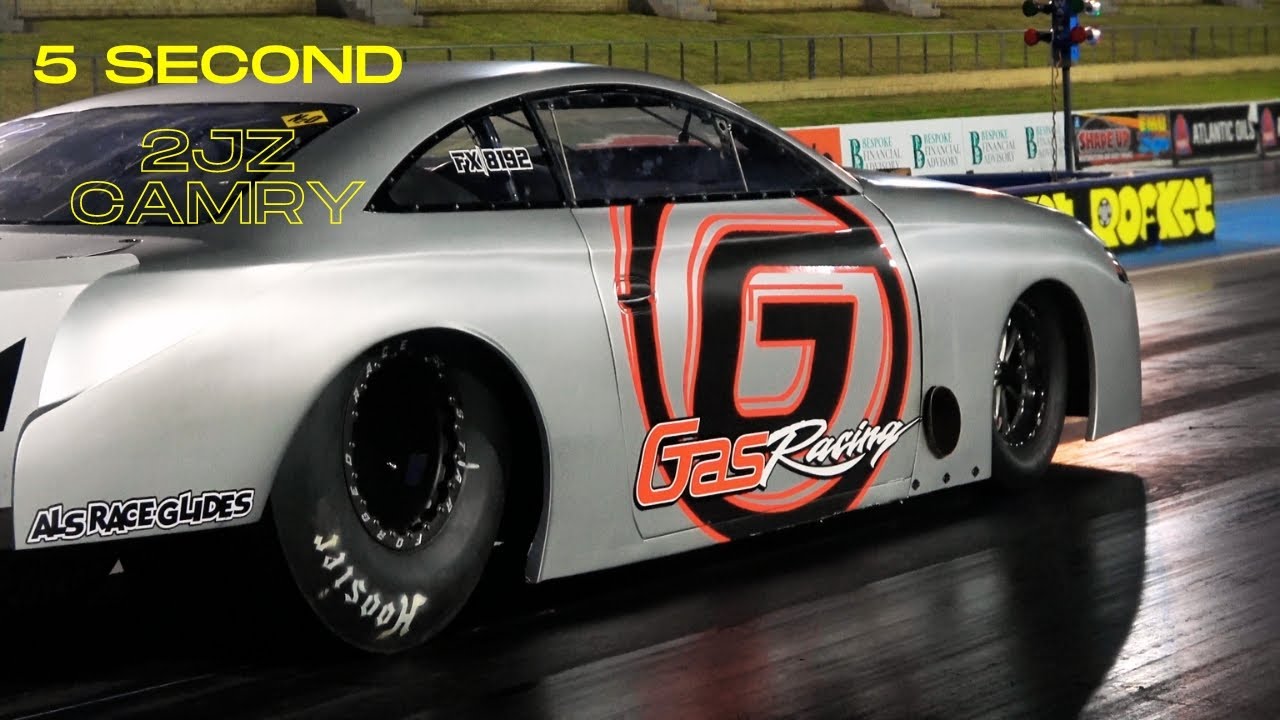 2JZ Camry - Afif runs his first 5 second pass - YouTube