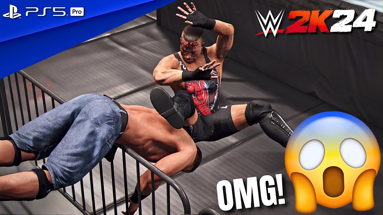 WWE 2K24 - Rob Van Dam vs. John Cena - No Holds Barred Match at ECW ...