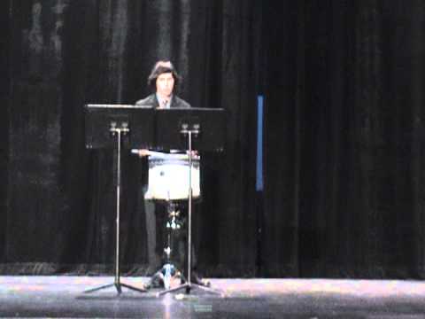 Kris Jansen Van Galen snare drum solo - February 4, 2012 - YouTube