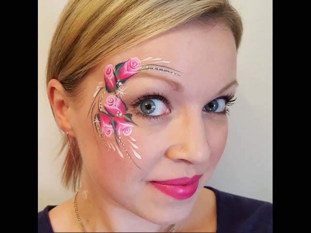 Rose Face Painting Designs