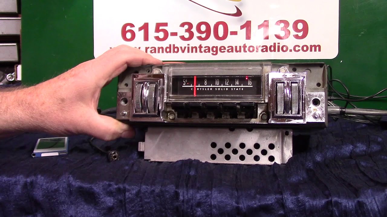 1969 Plymouth Roadrunner original thumb drive radio - YouTube