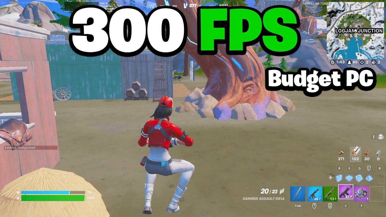 How i get 300+ FPS in Fortnite on a Budget Gaming PC… (Best ...