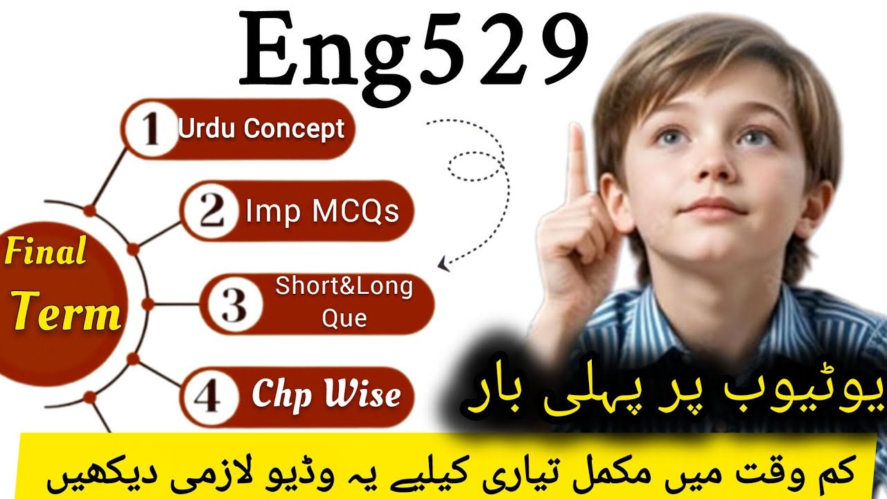 Eng529 Final Term Preparation/ Urdu Explanation/Part 1 - YouTube