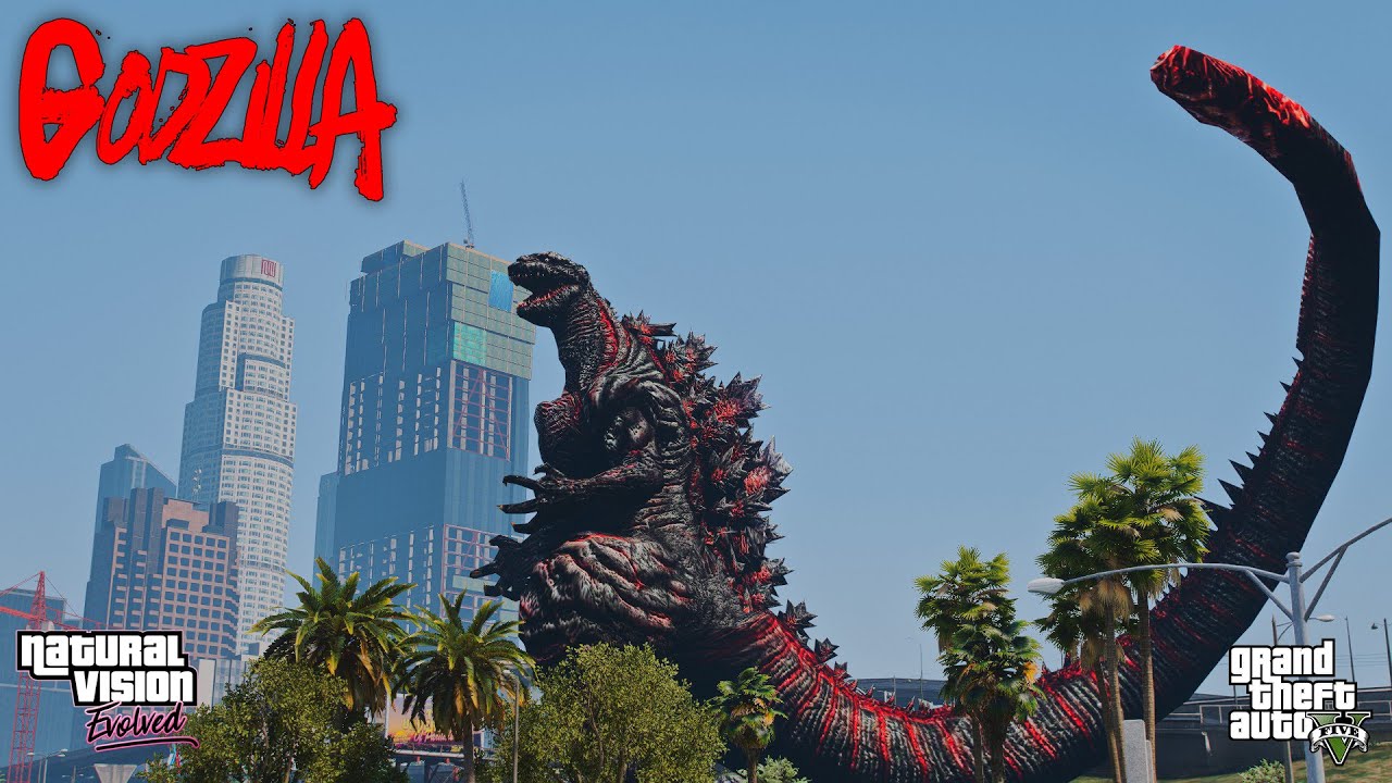 GTA 5 | SHIN GODZILLA TẤN CÔNG THÀNH PHỐ | SHINGODZILLA MOD | KHÔI ...
