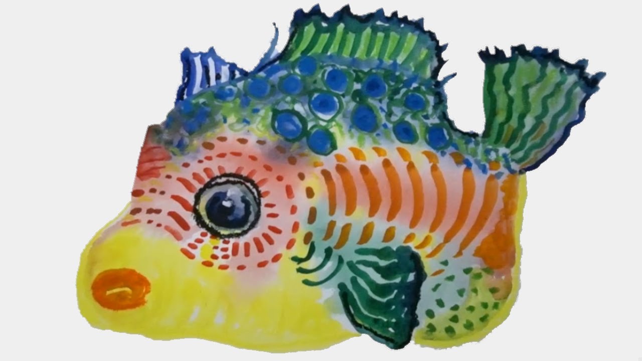 How to Paint a Fun Tropical Fish! (Easy Watercolor Tutorial Ep. 1 ...