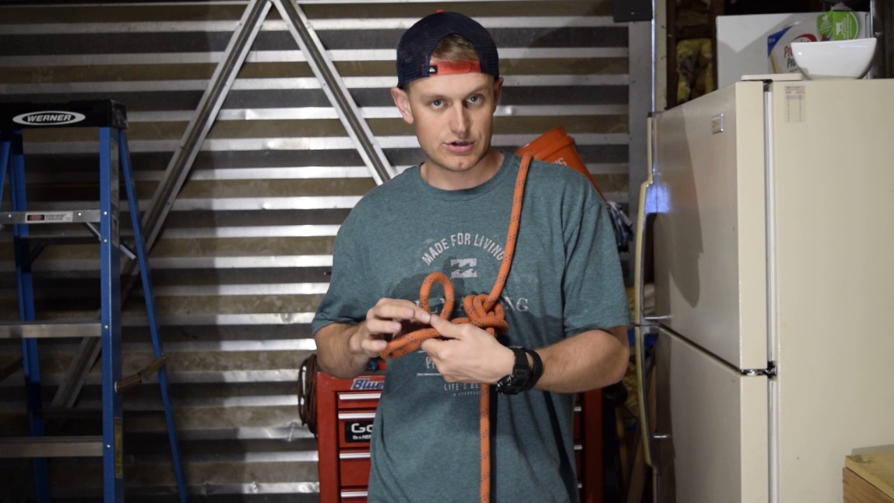 In line Bowline with Safety - YouTube