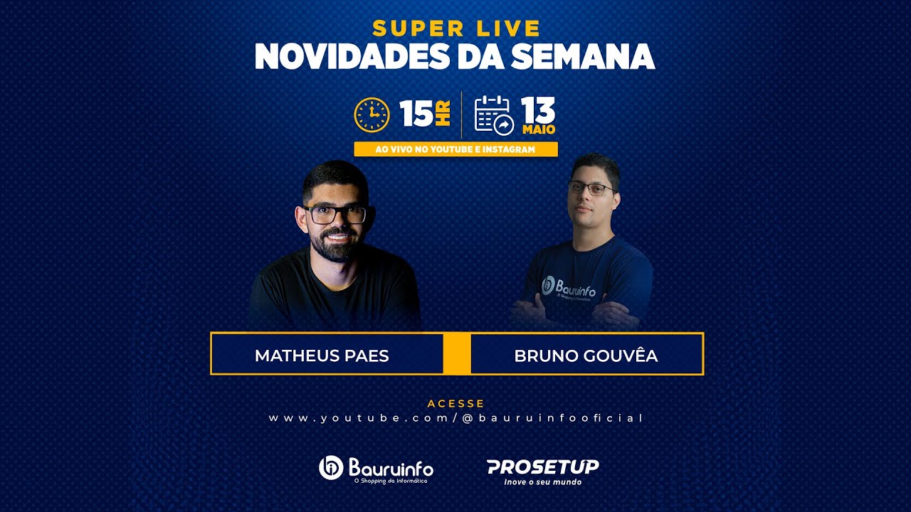 NOVIDADES DA SEMANA - Live com Matheus Paes - YouTube