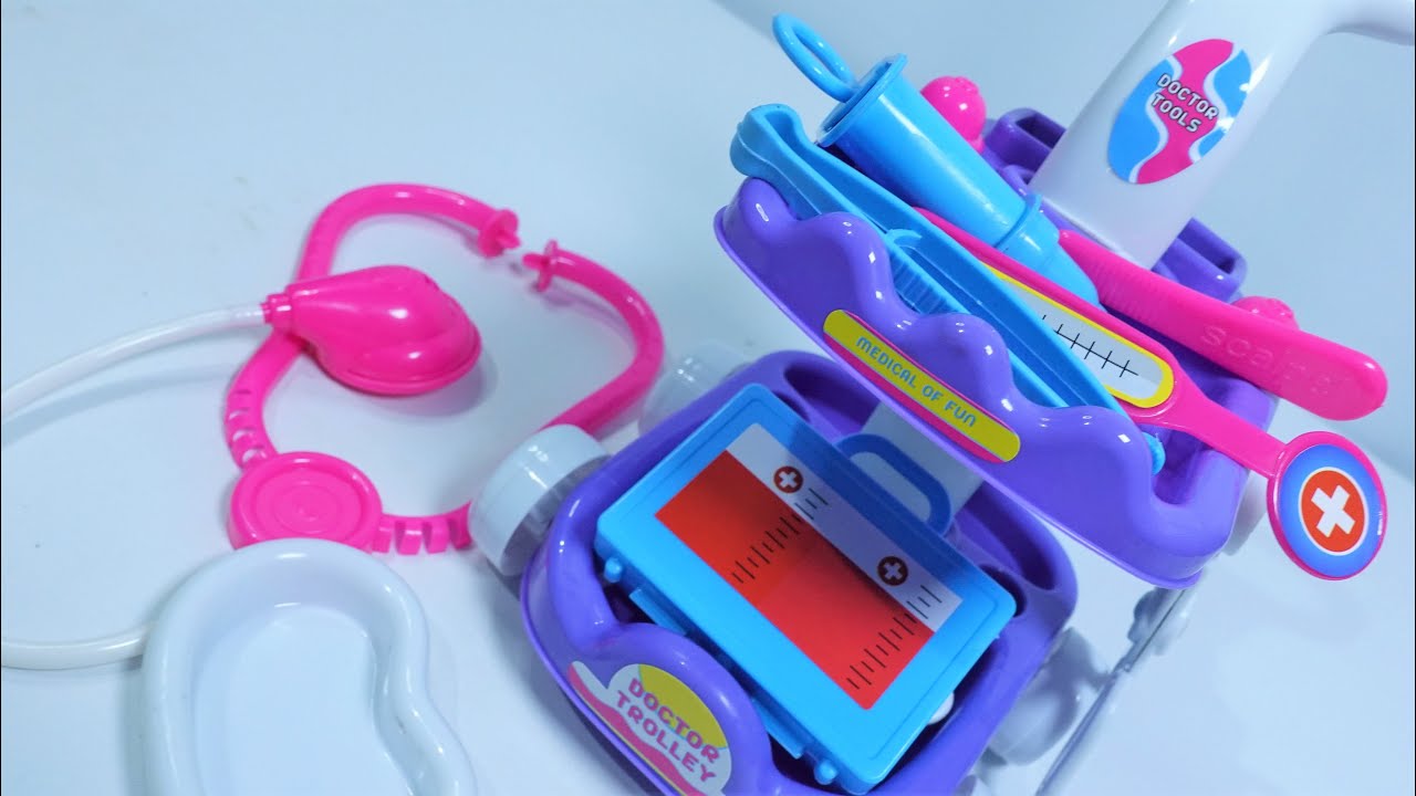 Satisfying with Unboxing Cute Medical Doctor Cart Play Set | ASMR - YouTube