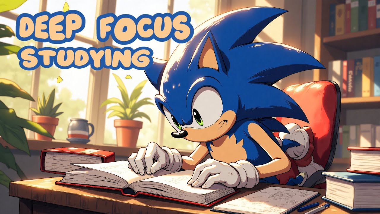 Aesthetic Lofi Beats for Late-Night Study Sessions | Sonic’s Study Rush - YouTube