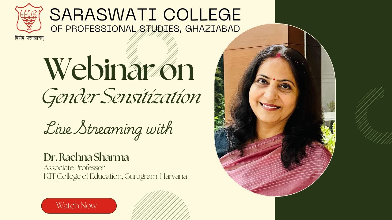Webinar on Gender Sensitization #scps - YouTube