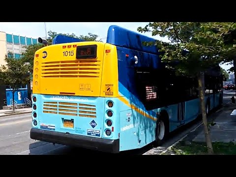 MTA NYC Bus New Flyer XN60 #1015 Bx6-SBS - YouTube
