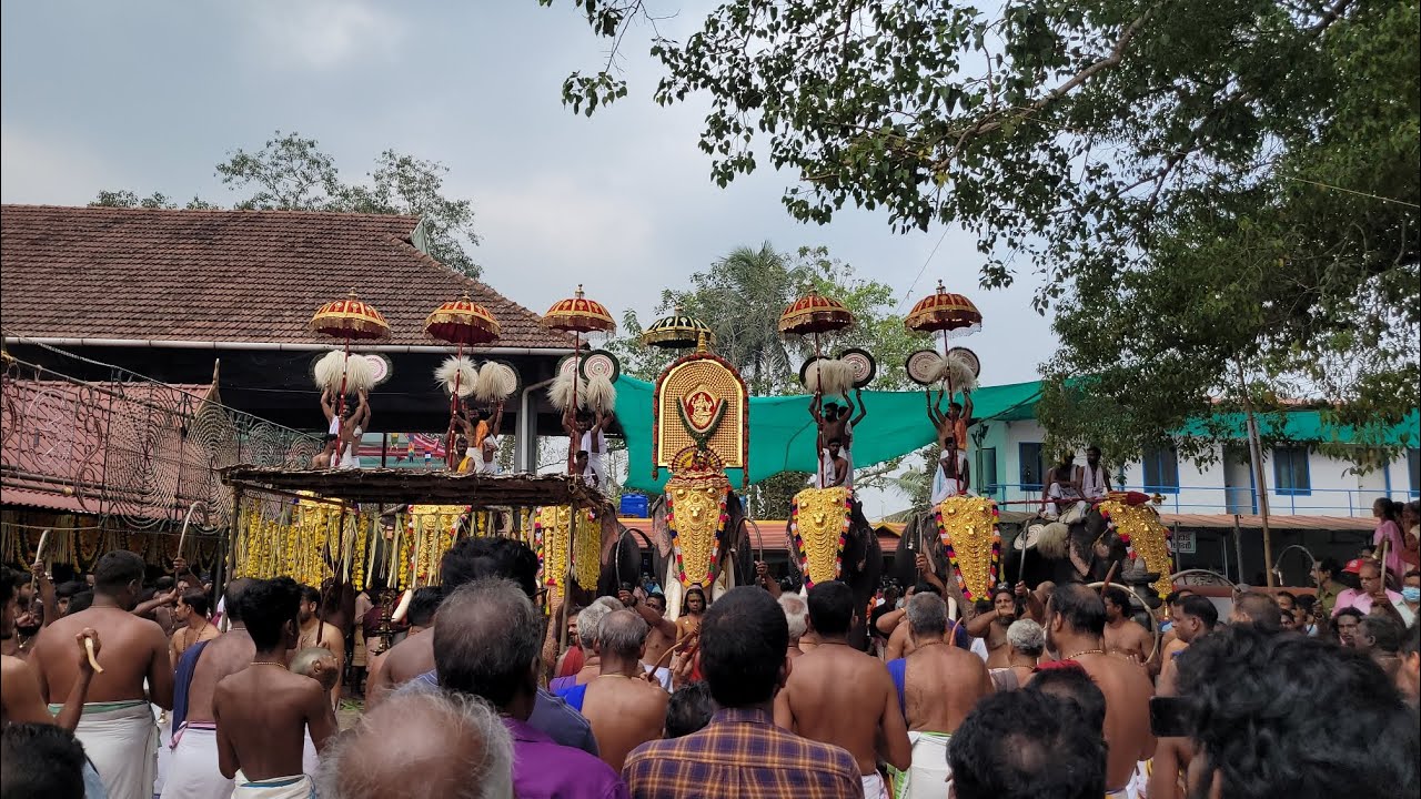 Kodakara Puthukkavu Temple - Thalappoli 2023 | Panchari Melam ...