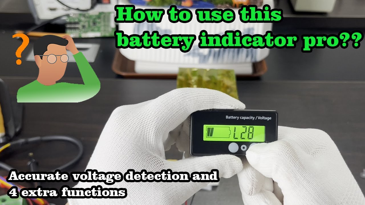 Next-Gen Lithium Battery Indicator - Real-Time Voltage and Capacity ...