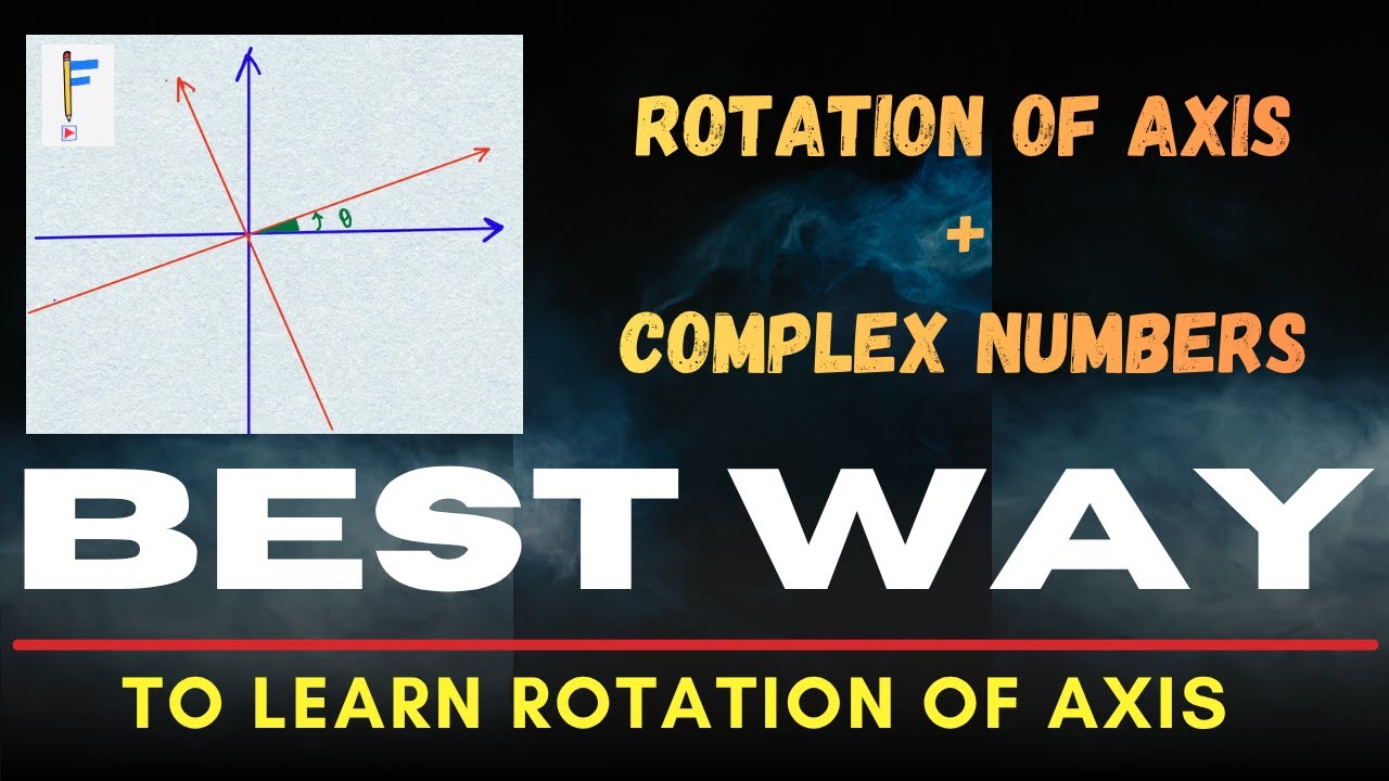 A Unique Way to Understand Rotation of Coordinate Axes using Complex ...