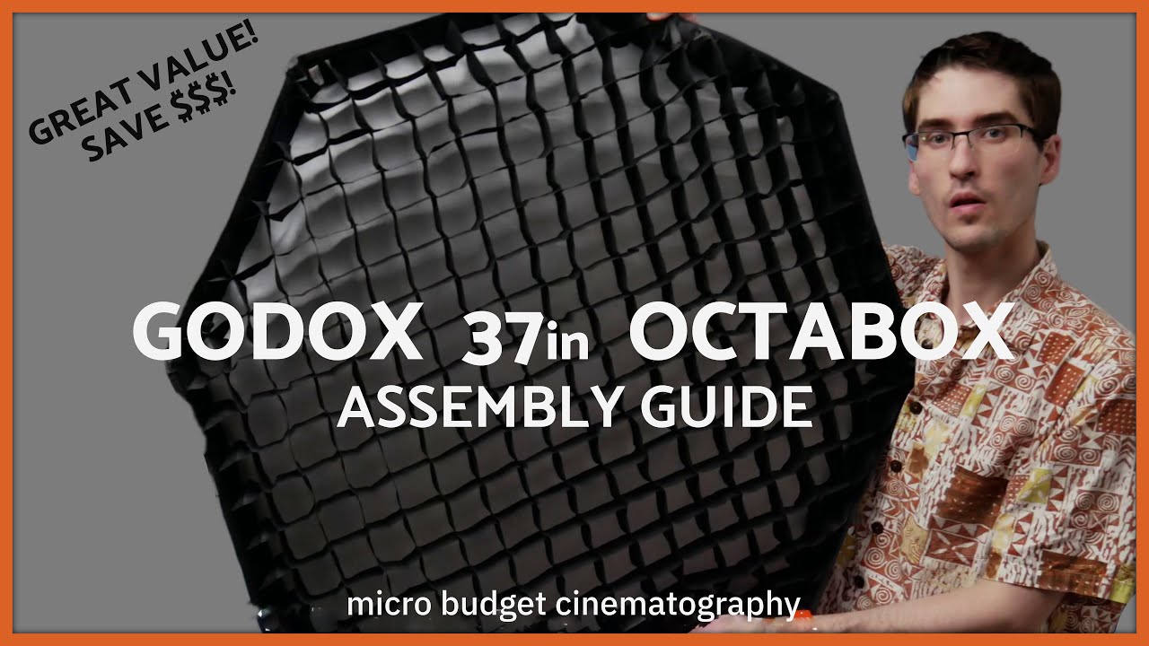 How To Assemble The Godox Octabox 37 Inch Softbox Setup - YouTube