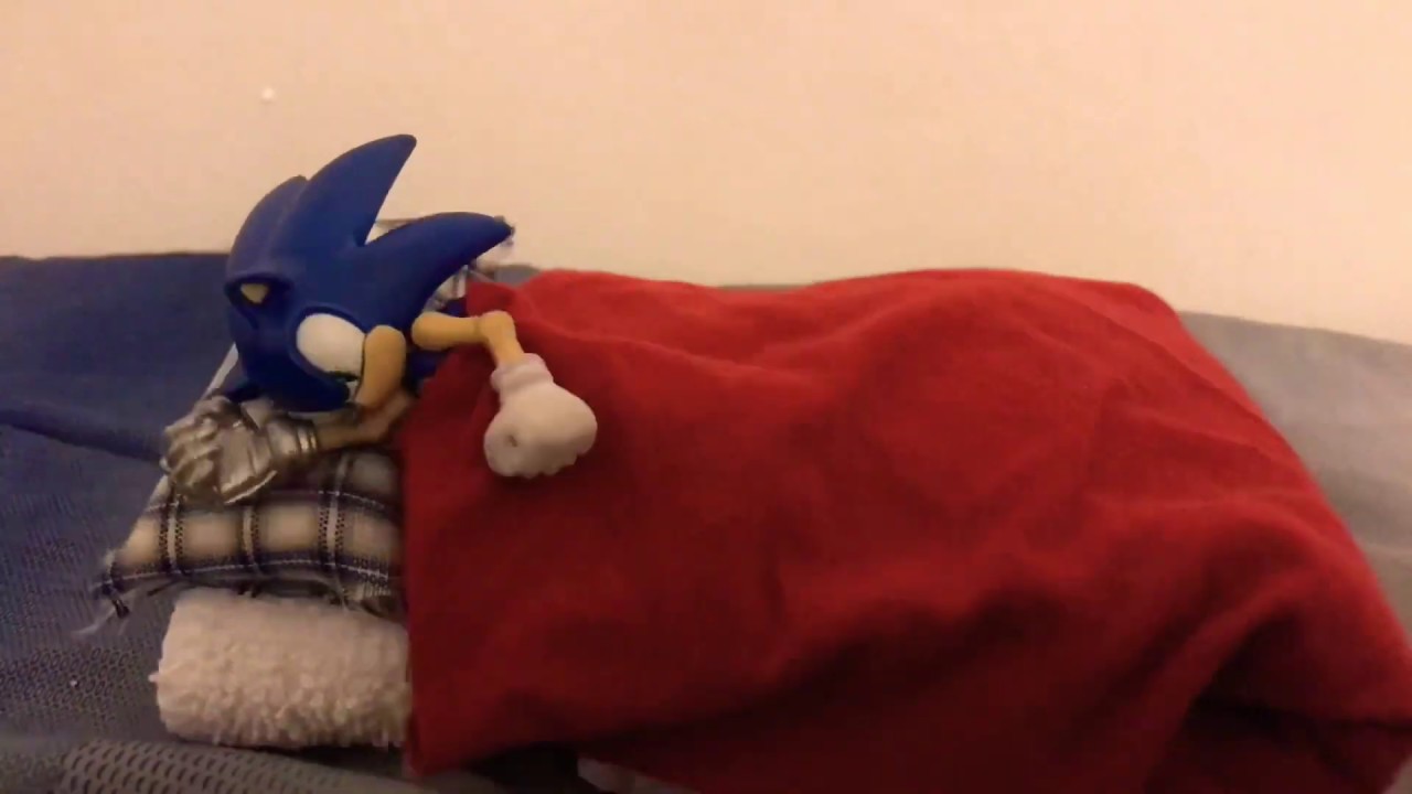 Sonic sleeping stop motion test - YouTube