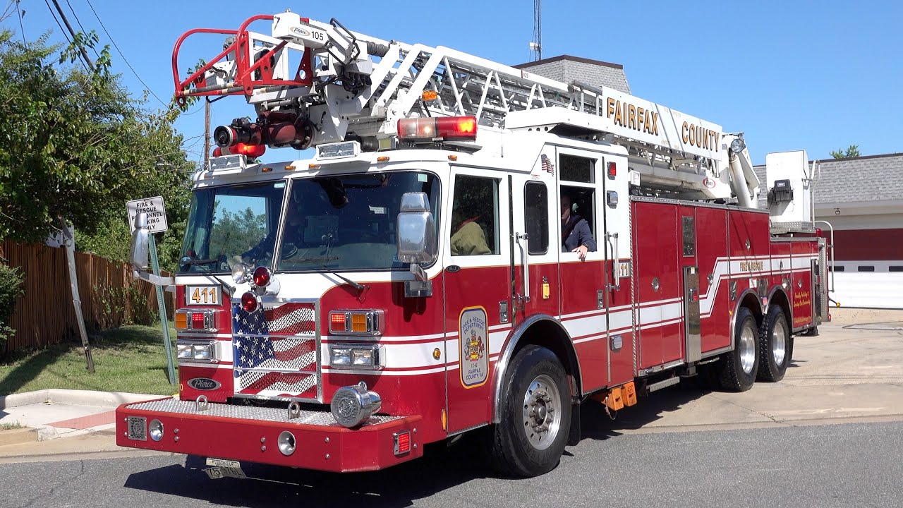 Fairfax County Fire Rescue Truck 411 Responding - YouTube