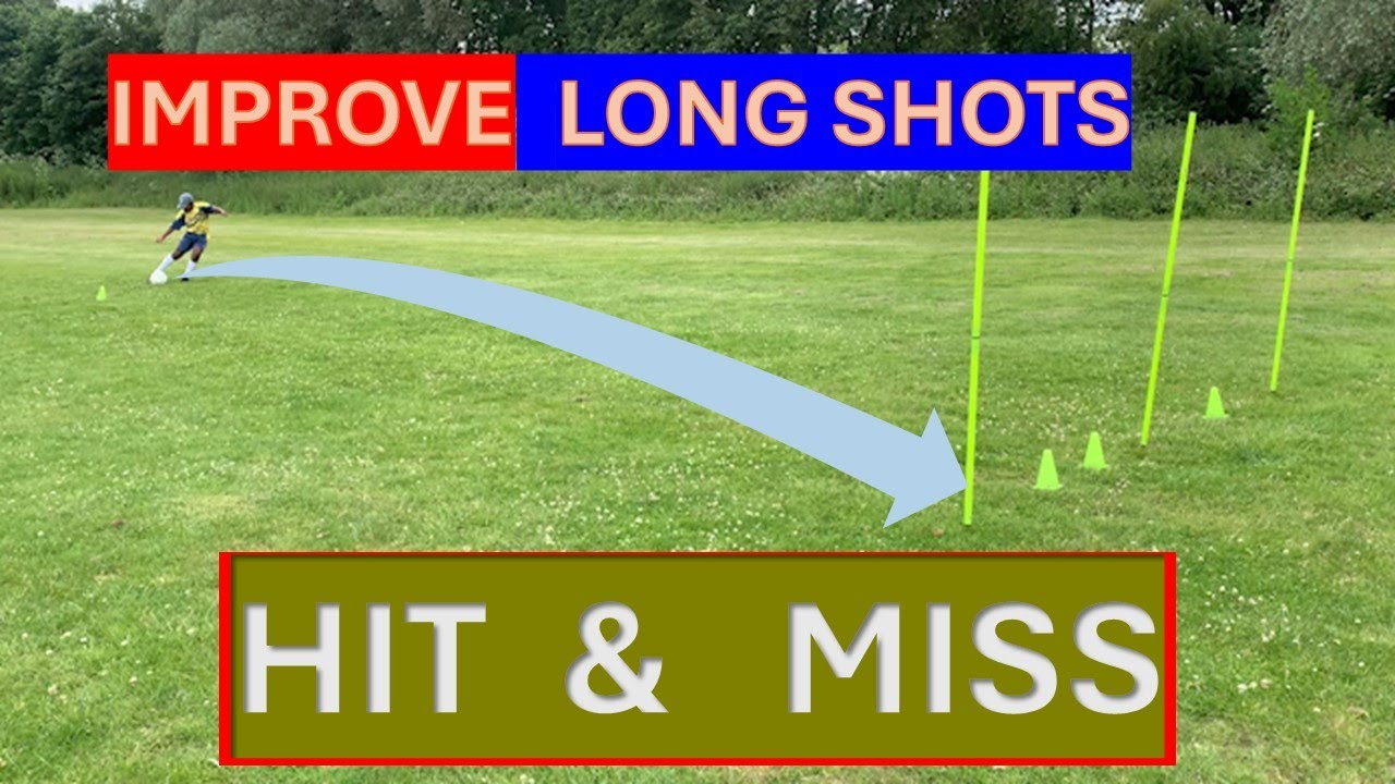 Long Shots Practice- Long Shots at Cones and Posts - YouTube