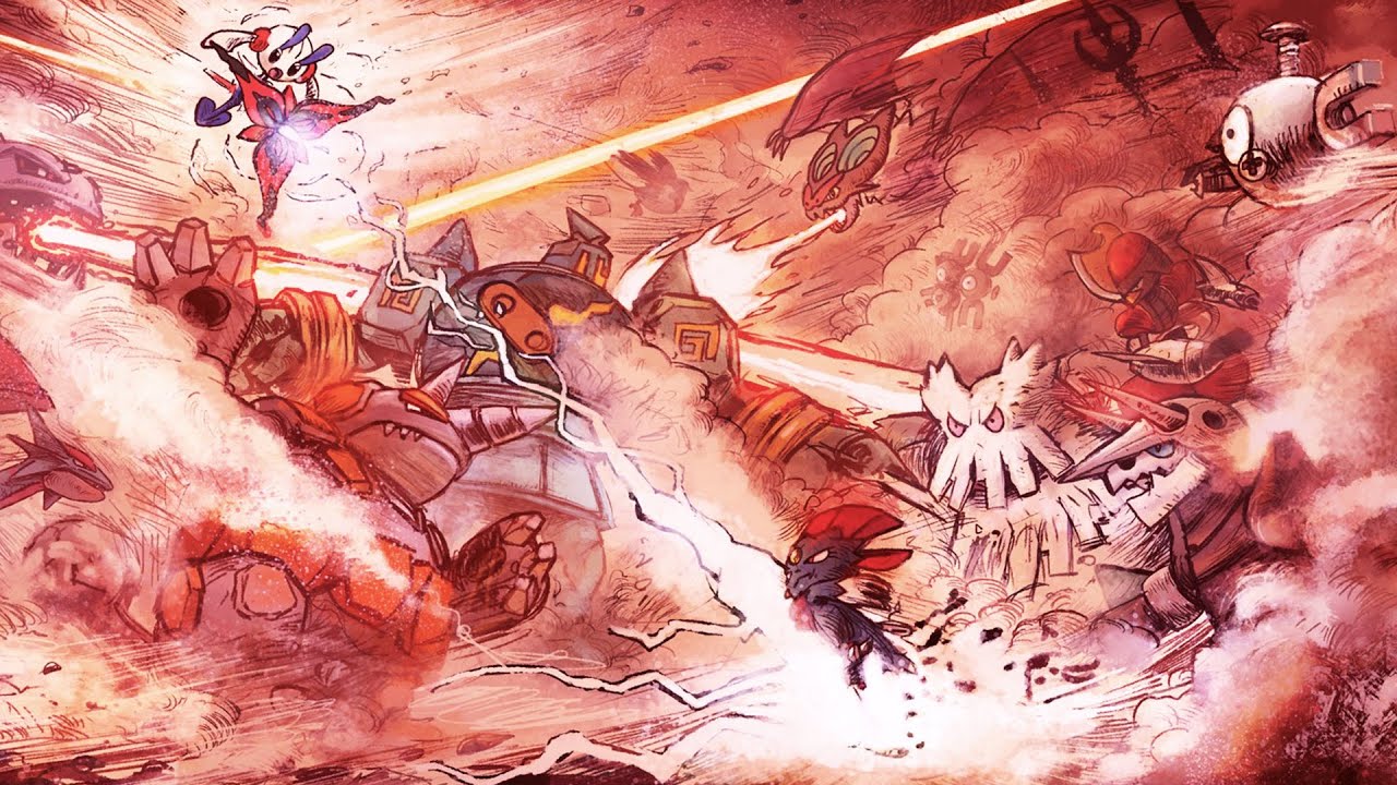 Pokemon War Art 🔥MEGA WAR OF LEGENDARY POKEMONS😱500 LVL MEGA